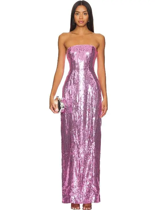 Retrofete Ember Sequin Dress - Pink
