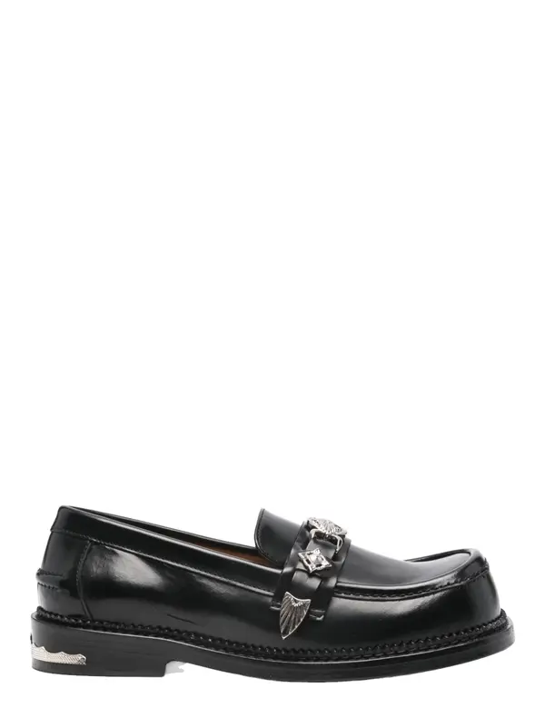 Toga Metallic-detail Loafers - Black