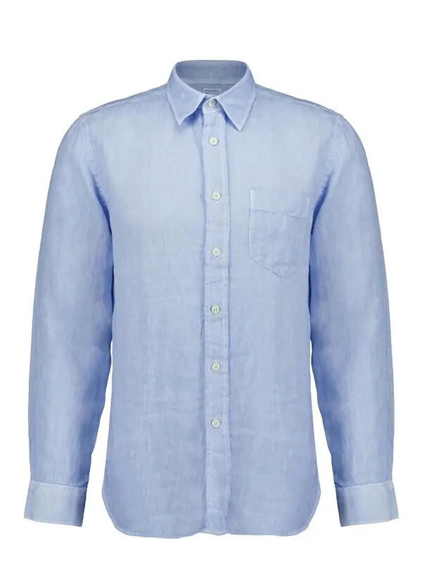 120% Lino Linen Shirt - Blue