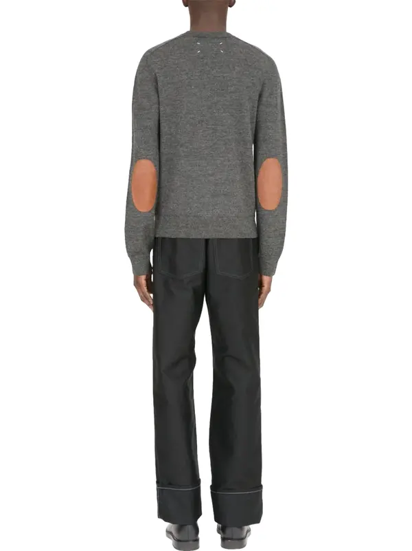 MAISON MARGIELA Elbow-patch Wool Sweater - Grey