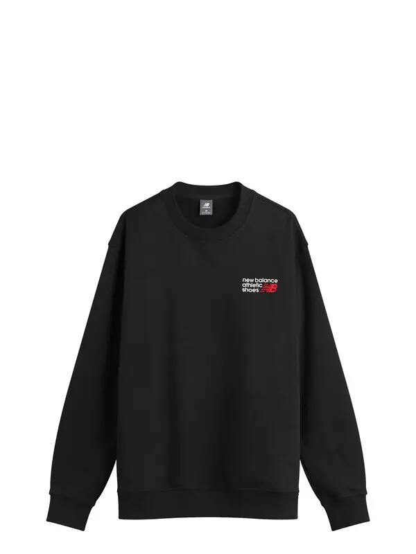 NEW BALANCE Athletics Relaxed Premium Crewneck - Black