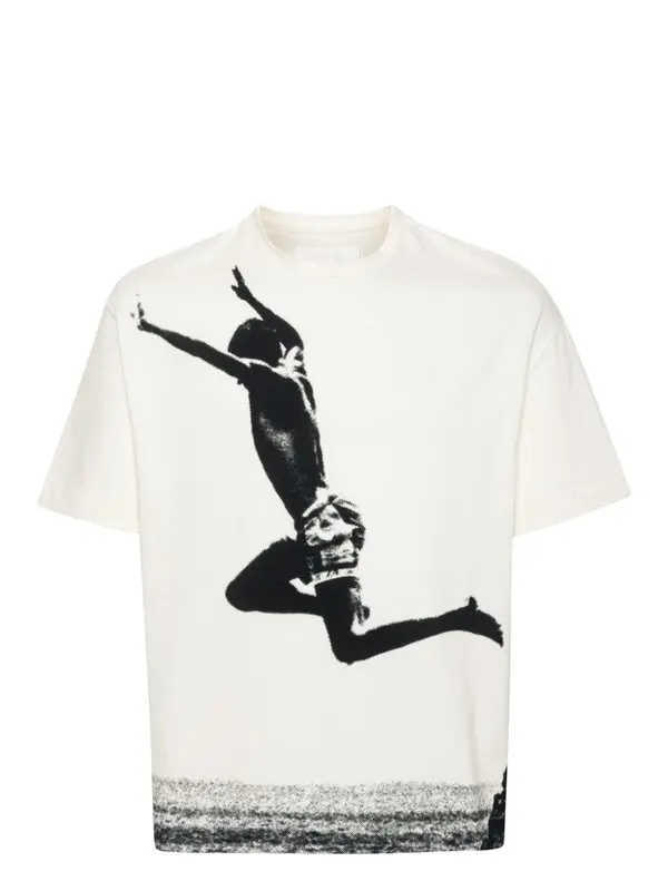 JIL SANDER Printed T-shirt - Neutrals