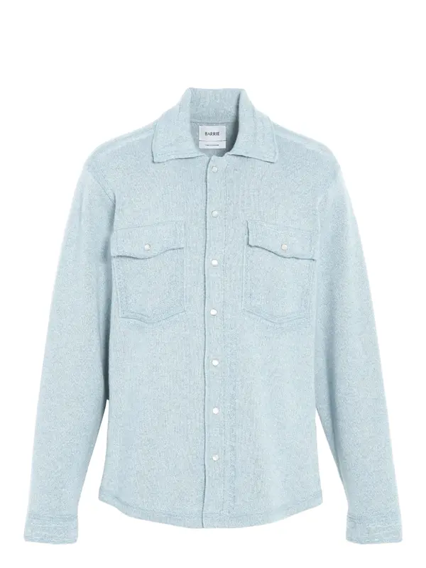 BARRIE Knitted Overshirt - Blue