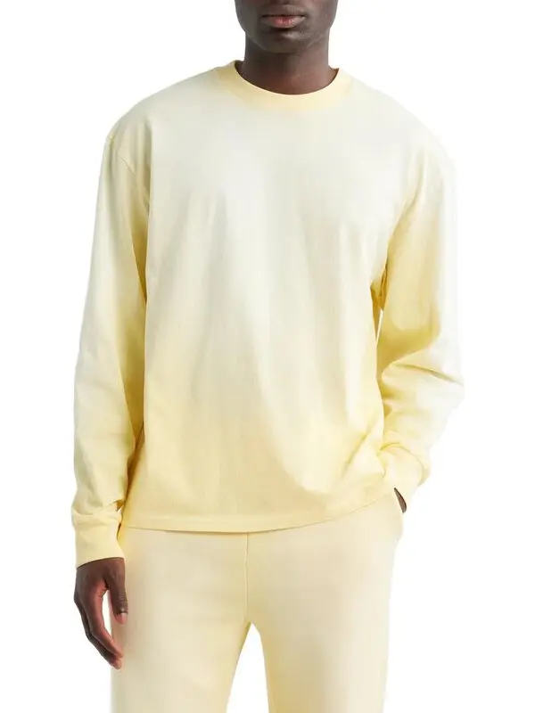 ELWOOD Core Oversize Long Sleeve T-shirt - Sun Faded Butter