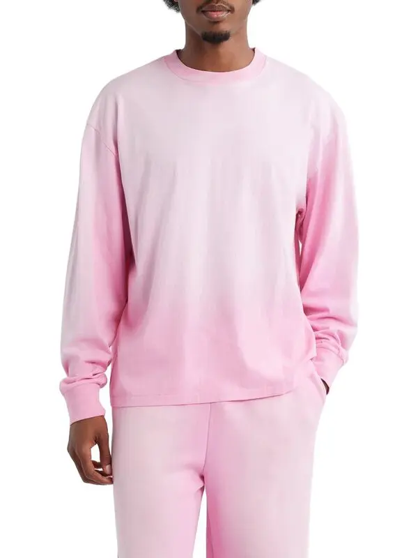 ELWOOD Core Oversize Long Sleeve T-shirt - Sun Faded Pink