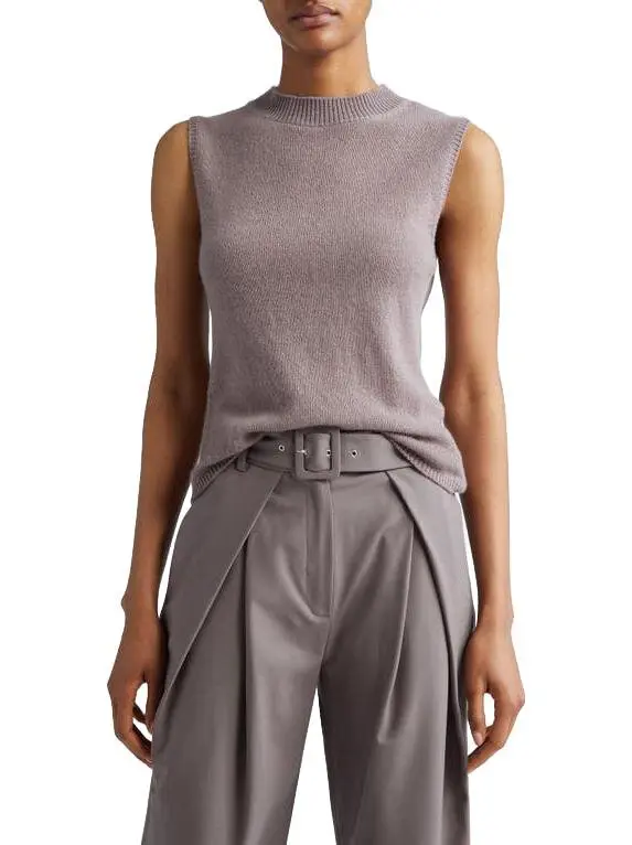 Eleventy Sleeveless Cashmere Crewneck Sweater - Viola