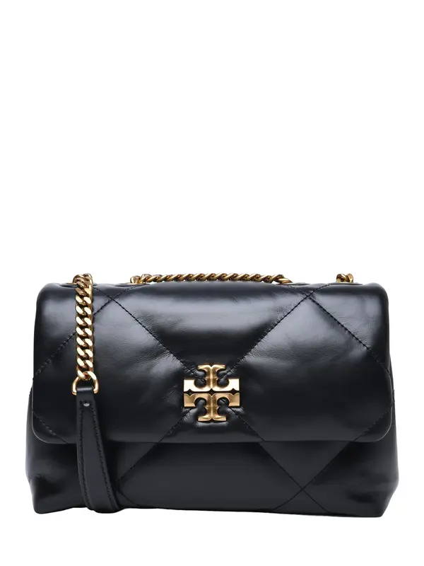 Tory Burch Kira Diamond Quilt Leather Bag - Black