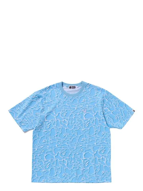 A BATHING APE Abc Sea Surface Camo Relaxed Fit Tee Shirt - Blue