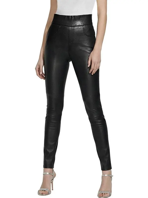 AS By DF Gigi Stretch Leather Leggings - Black