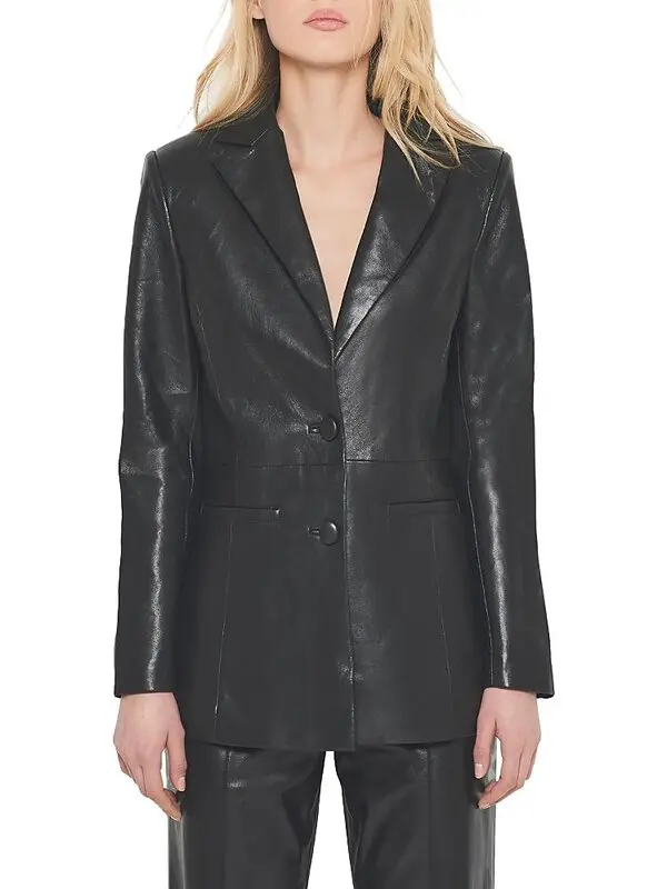 AS By DF Jordan Boyfriend Recycled Leather Blazer - Black