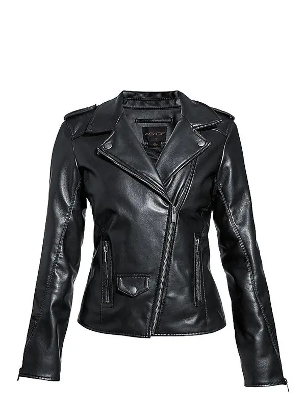 AS By DF Cult Recycled Leather Jacket - Black