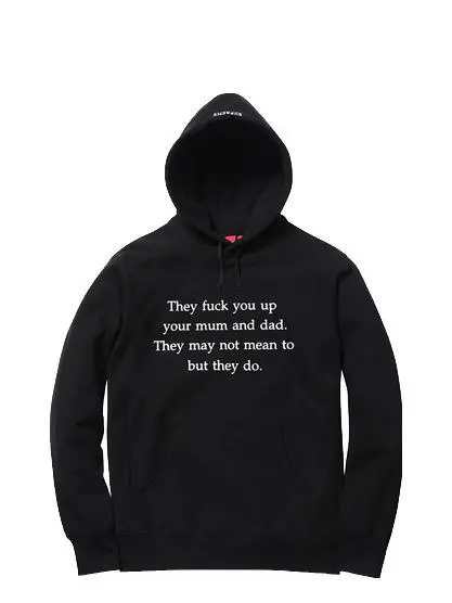 Supreme Printed Hoodie - Black