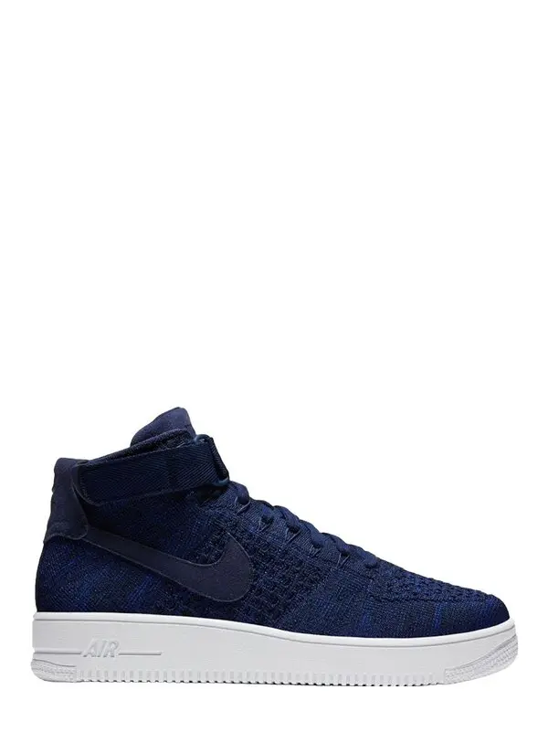 Nike Air Force 1 Ultra Flyknit Mid Sneakers - College Navy Blue/black