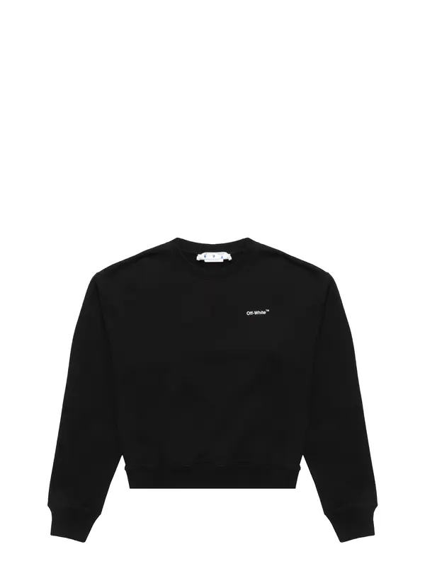 Off-White Caravag Arrow Over Crewneck /white - Black