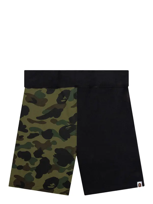 BAPE 1st Camo Back Shark Sweatshorts - Green