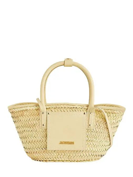 Jacquemus Le Petit Panier Raffia Tote - Ivory