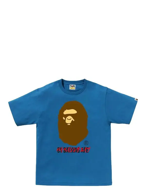 A BATHING APE Katakana Bathing Ape Tee Shirt - Blue