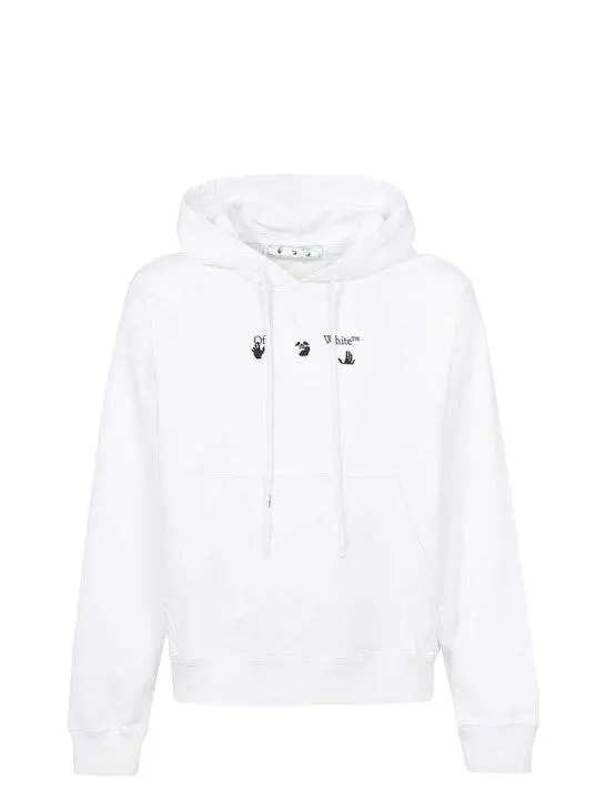Off-White Negative Mark Skate Hoodie - White/black