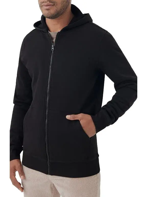 PACT Organic Brushed Fleece Zip Hoodie - Black