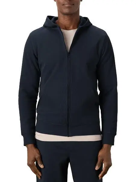 PACT Organic Brushed Fleece Zip Hoodie - Midnight Blue