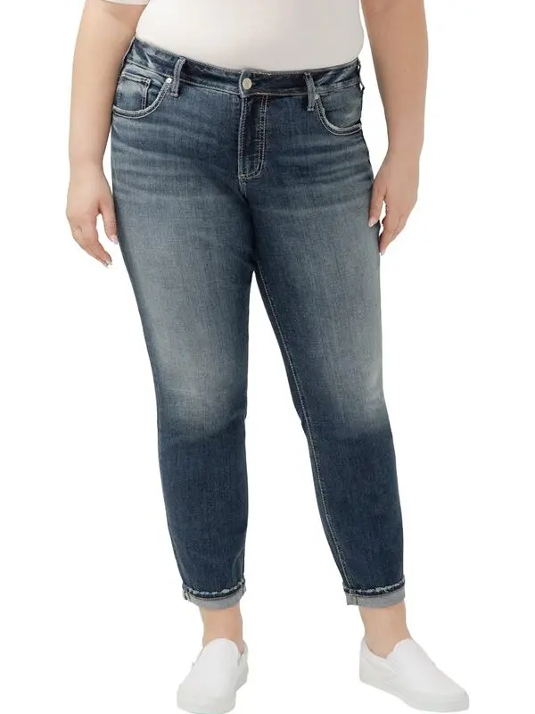 SILVER JEANS CO. Boyfriend Jeans - Indigo