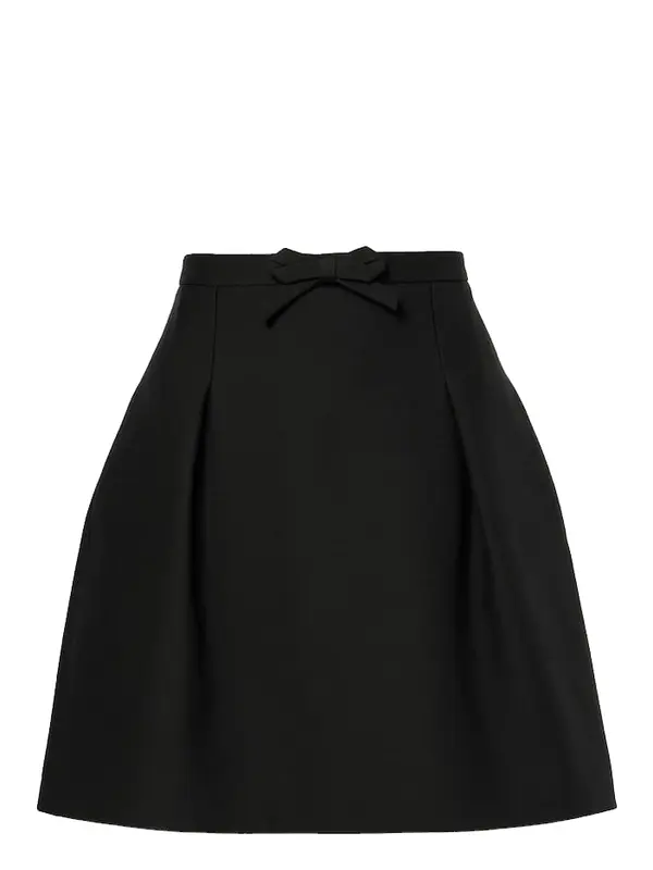 Valentino Garavani Crepe Couture Miniskirt - Black