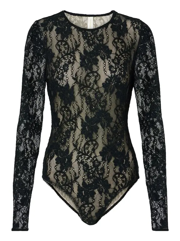 Zimmermann Lace Bodysuit - Black