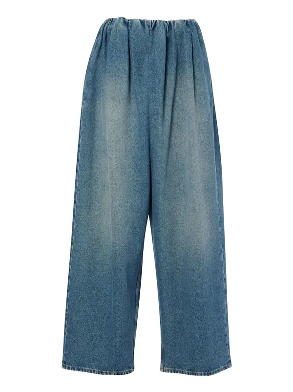 MAISON MARGIELA Wide-leg Cotton Jeans - Blue