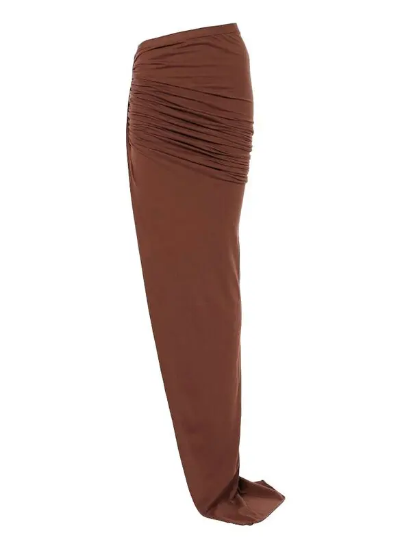 Rick Owens Edfu Maxi Skirt - Orange