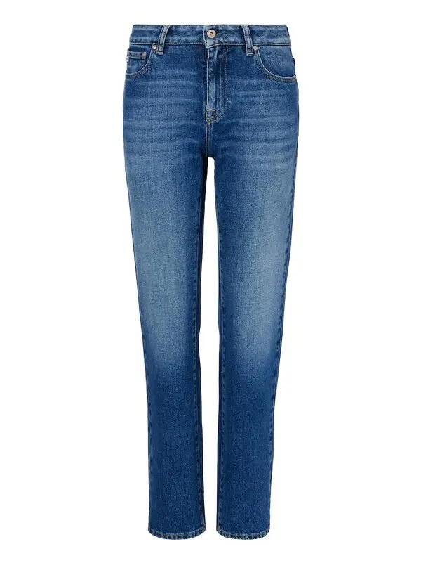 Ag Lanzarote Straight Jeans In Roque - Blue