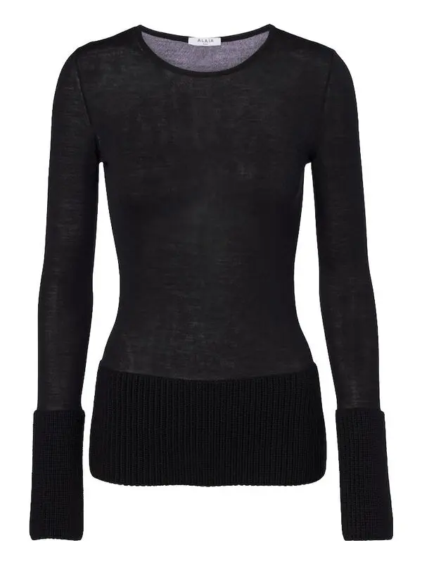 Alaïa Wool Sweater - Black