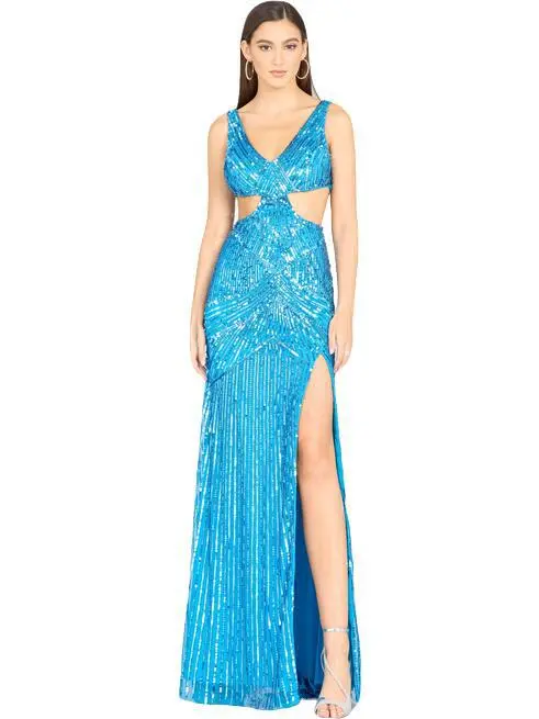 LARA NEW YORK Dahlia Sequin Dress - Ocean
