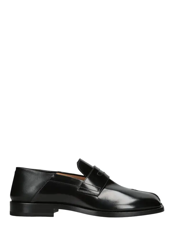 MAISON MARGIELA Leather Tabi Loafers - Black