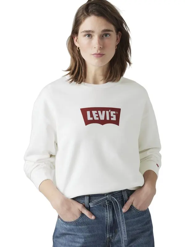 LEVI'S Graphic Iconic Heritage Crewneck Sweatshirt - Vintage White
