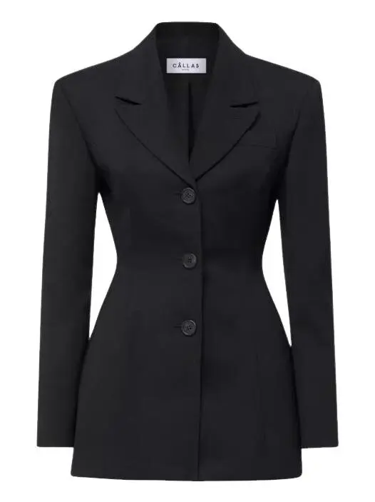 CALLAS MILANO Riva Hourglass Shaped Jacket - Black