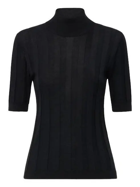 CALLAS MILANO Jordyn Short Sleeve Sweater - Black