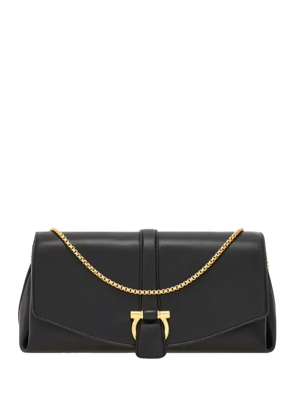 FERRAGAMO Medium Shoulder Bag - Black