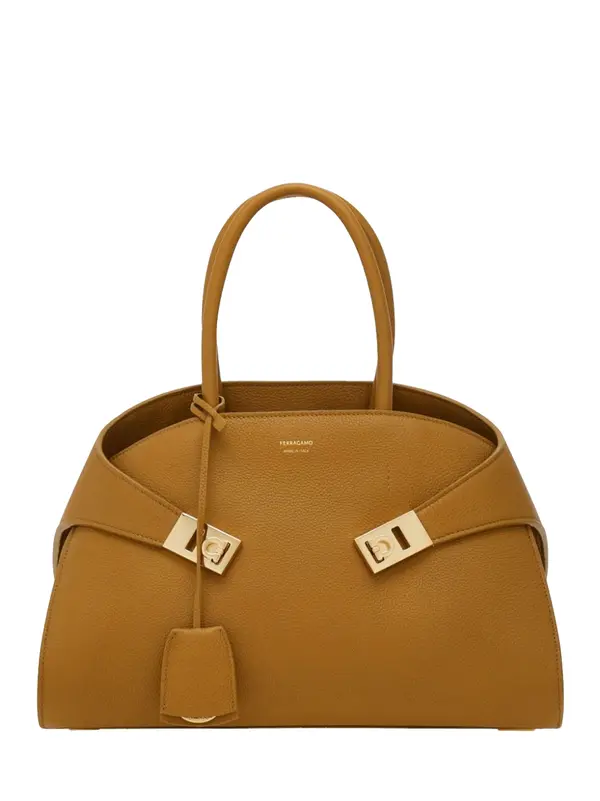 FERRAGAMO Small Hug Tote Bag - Brown
