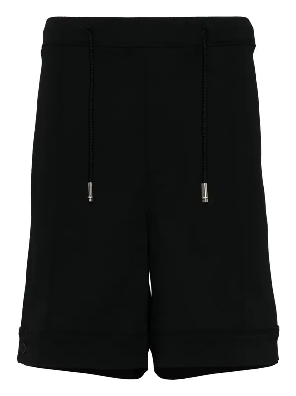SONGZIO Straight-leg Drawstring Shorts - Black