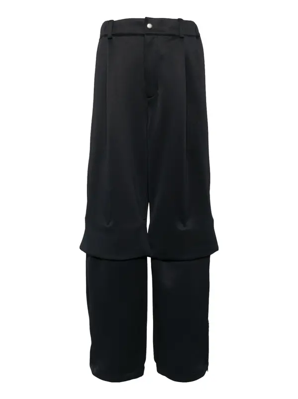 SONGZIO Layered Wide-leg Trousers - Blue