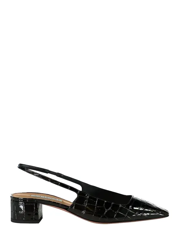 AQUAZZURA 35mm Ginza Slingback Pumps - Black