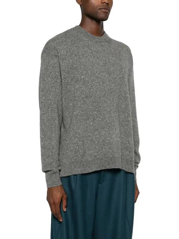 ROBERTO COLLINA Mélange Knit Sweater - Grey