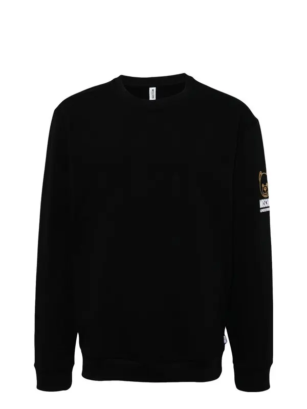 Moschino Crew Neck Long Sleeve Sweatshirt - Black