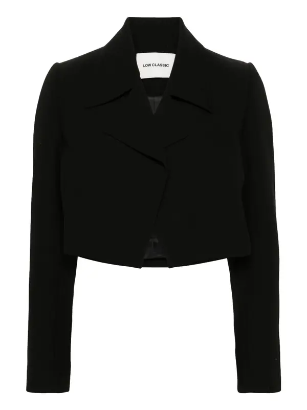 LOW CLASSIC Cropped Blazer - Black