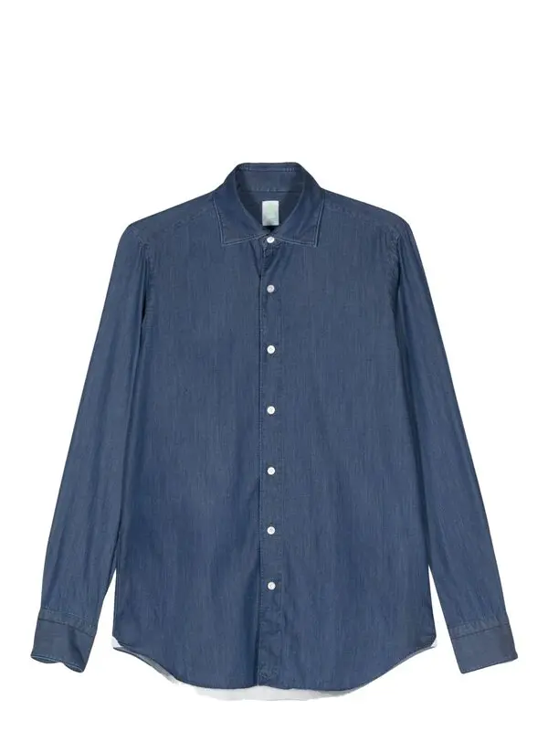 FINAMORE 1925 Denim Shirt - Blue