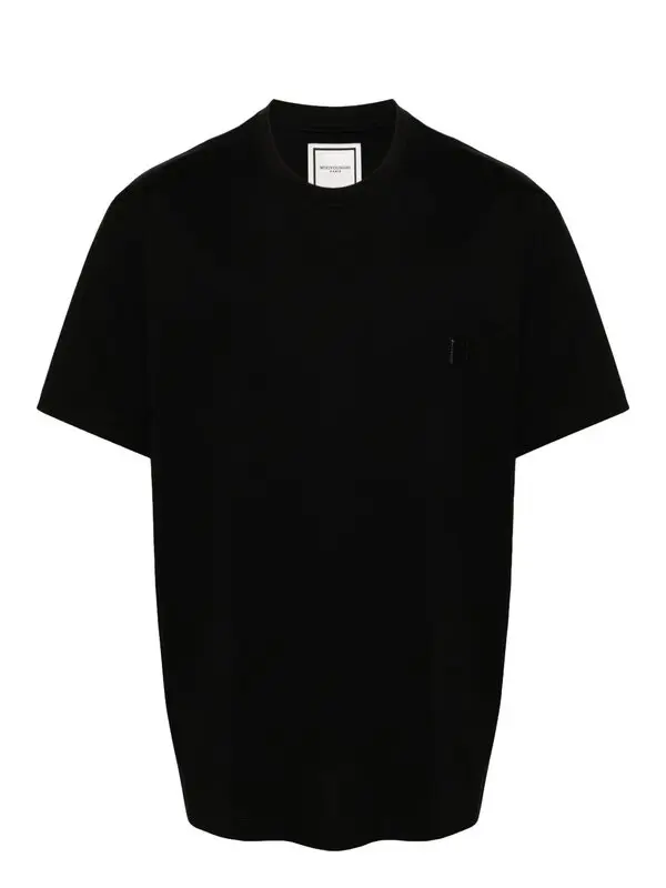 WOOYOUNGMI Logo-patch T-shirt - Black