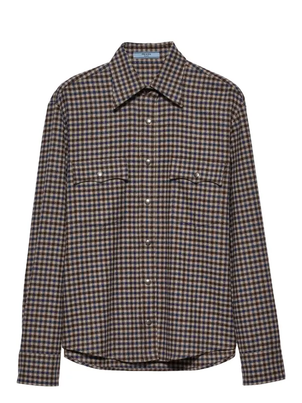 Prada Wool Shirt - Brown