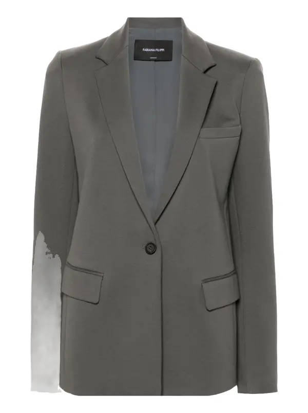 Fabiana Filippi Single-breasted Blazer - Grey