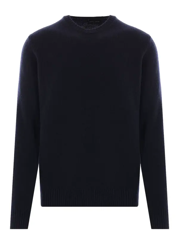 ROBERTO COLLINA Round-neck Sweater - Blue