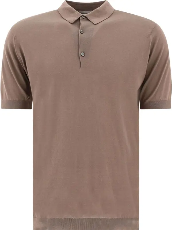 John Smedley Adrian Polo Shirt - Neutrals